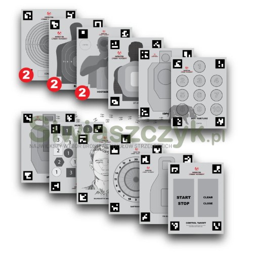 Tarcze MANTIS Laser Academy Smart Targets - Large (17"x22")( MT-4103 ...